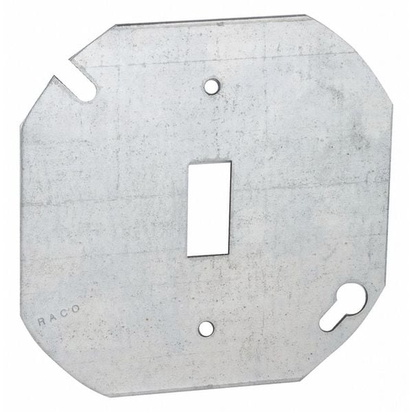 Raco Electrical Box Cover, Octagon, Steel, Toggle Switch Cover - 729 ...