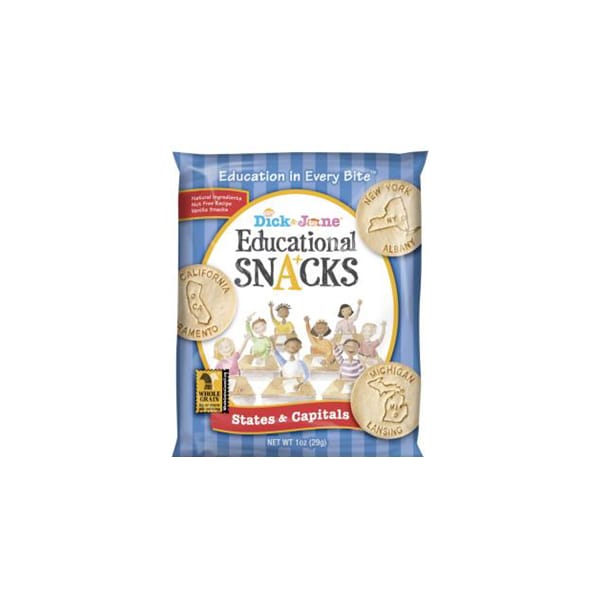 Galletas educativas Dick y Jane de estados y capitales en bolsa de 1 oz ...