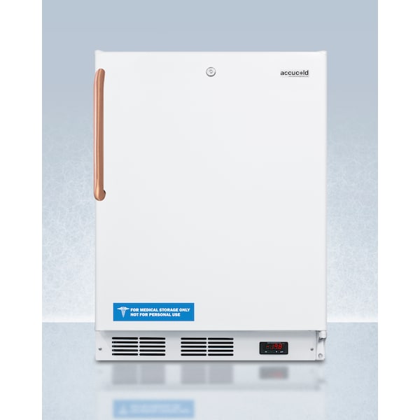 Accucold 24" Wide Built-In All-Freezer with Antimicrobial Copper Handle ...