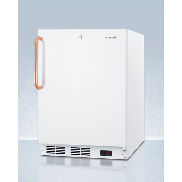 Accucold 24" Wide Built-In All-Freezer with Antimicrobial Copper Handle ...
