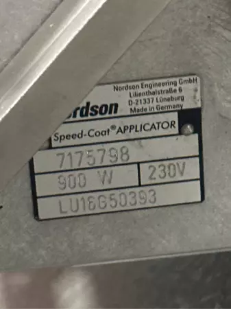 Nordson Speed-Coat Hot Melt Applicator 7175798 - MRO INDUSTRIAL