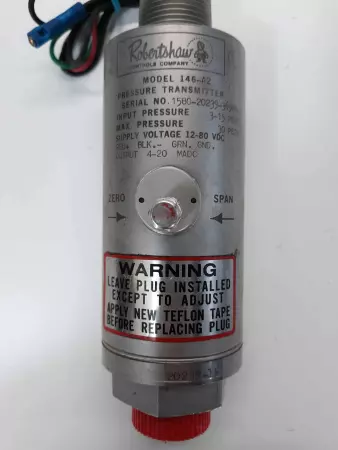 Robertshaw Controls Company Pressure Transmitter N/A - MRO INDUSTRIAL