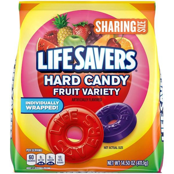 Life Savers Lifesavers Dulce Duro de Frutas en Bolsa Stand Up de 14.5 ...