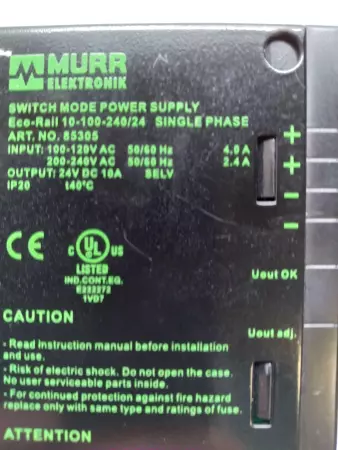 MURR POWER SUPPLY TESTED 85305 - MRO INDUSTRIAL