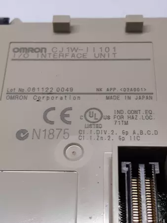 Omron I/O Interface Unit CJ1W-II101 - MRO INDUSTRIAL