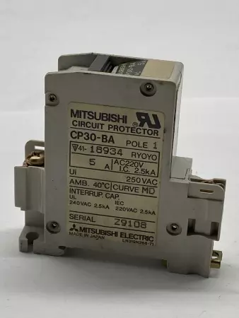 Mitsubishi Electric Circuit Protector CP30-BA 5A - MRO INDUSTRIAL