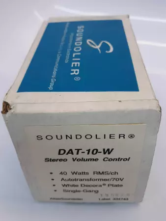 Soundolier Stereo Volume Control DAT-10-W - MRO INDUSTRIAL