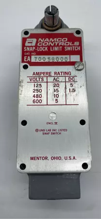 Namco Controls Snap-Lock Limit Switch EA70056000 - MRO INDUSTRIAL