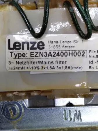Lenze Transformer Filter EZN3A2400H002 - MRO INDUSTRIAL