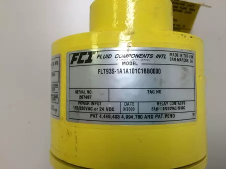 Fluid Components Intl. Flow Switch FLT93S-1A1A101C1BB0000 - MRO INDUSTRIAL