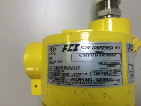 Fluid Components Intl. Flow Switch FLT93S-1A1A101C1BB0000 - MRO INDUSTRIAL