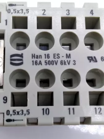 Harting Male Connector HAN 16 ES-M - MRO INDUSTRIAL