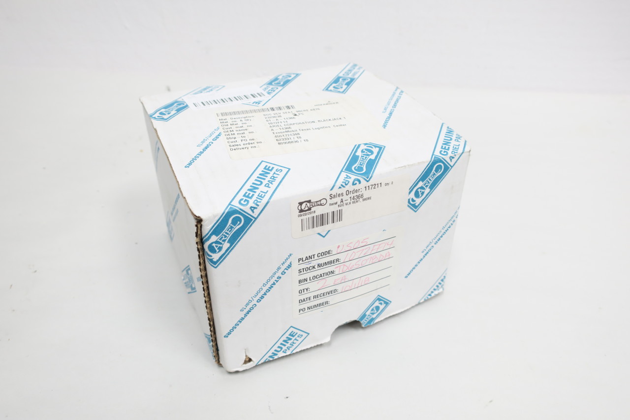 ARIEL A-14366 BOX OF 2 SUCTION VALVE SEAT AIR COMPRESSOR PARTS AND ...