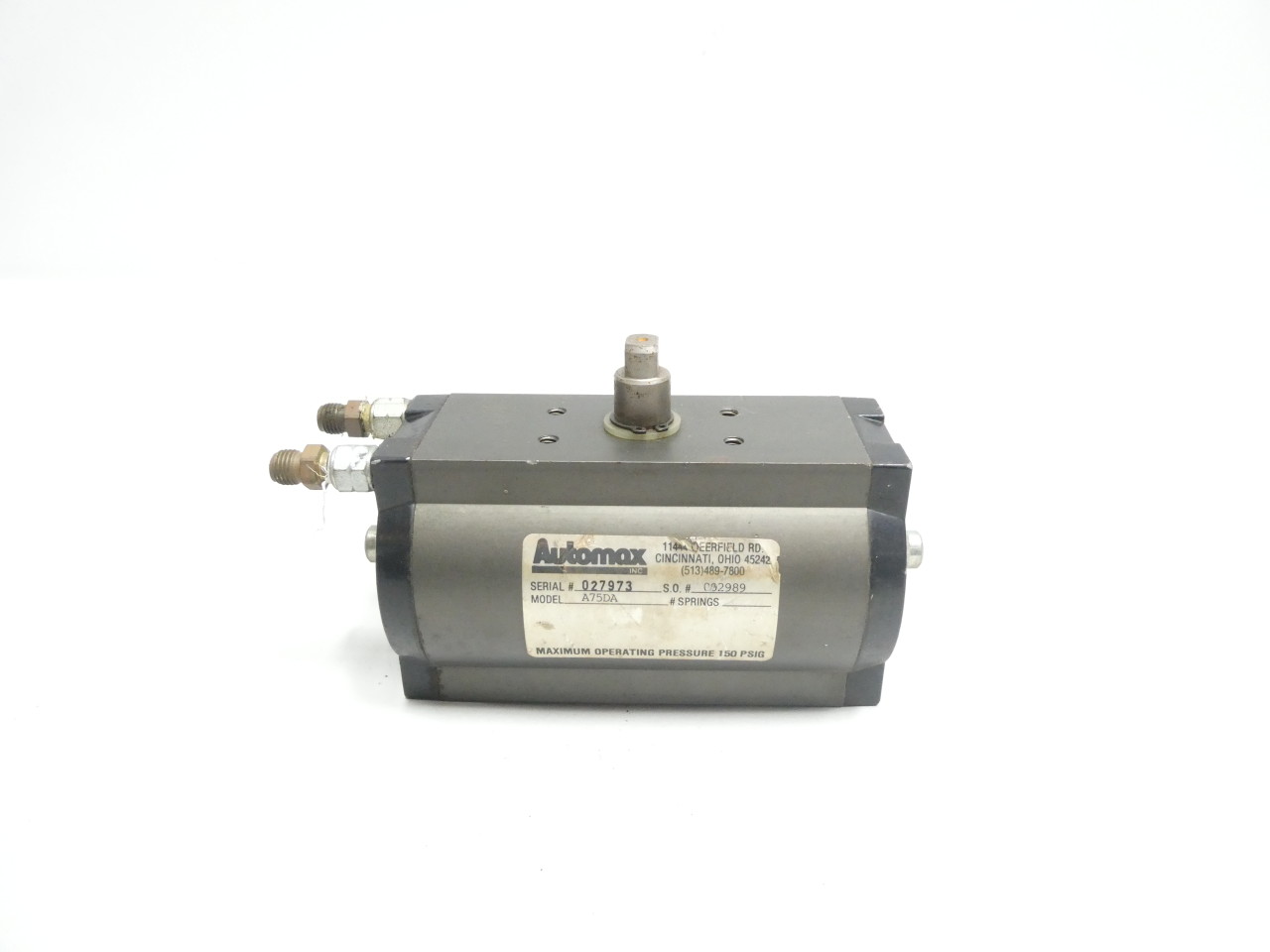 AUTOMAX A75DA PNEUMATIC VALVE ACTUATOR - MRO INDUSTRIAL