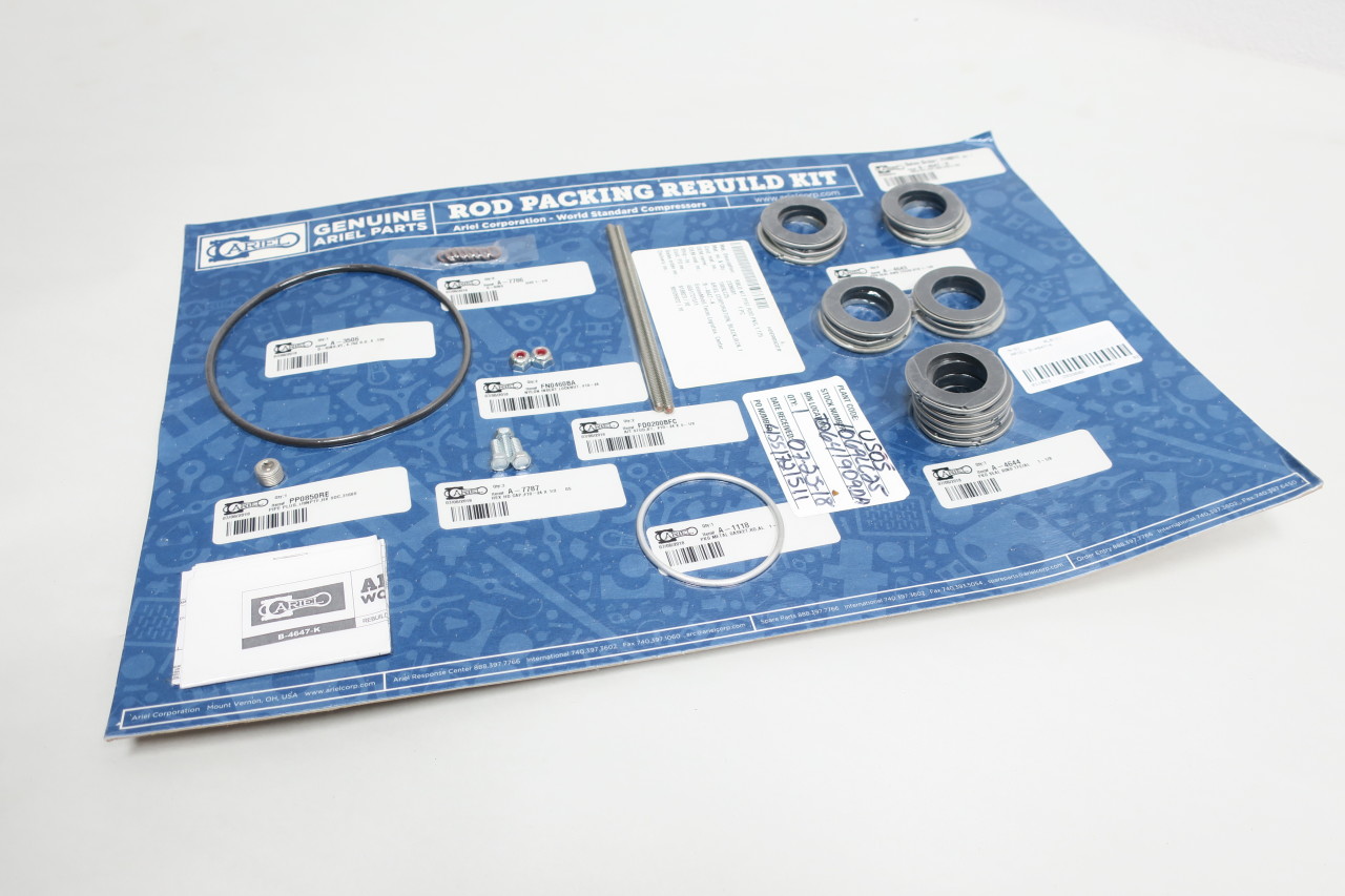 ARIEL B-4647-K PISTON ROD PACKING REBUILD KIT 1-1/8IN AIR COMPRESSOR ...
