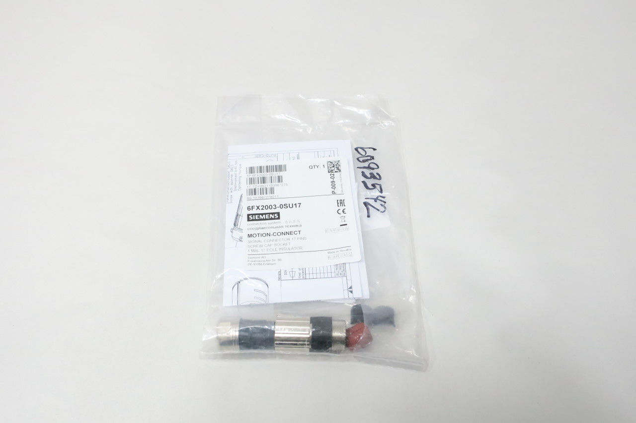 SIEMENS 6FX2003-0SU17 17 PIN SIGNAL CONNECTOR - MRO INDUSTRIAL