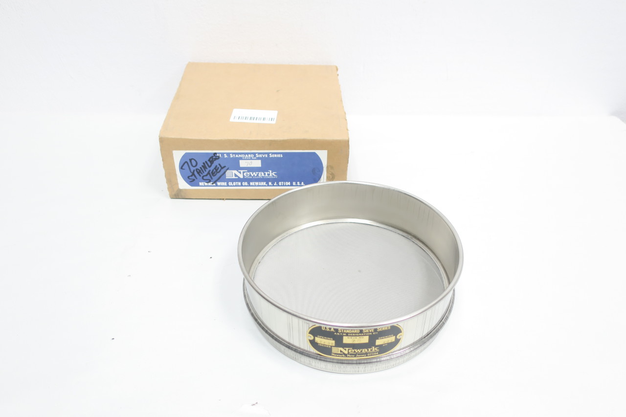 NEWARK 70 STANDARD TESTING SIEVE TEST EQUIPMENT - MRO INDUSTRIAL
