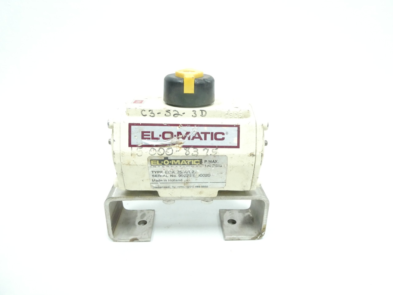 EL-O-MATIC EDA 25/A/L2 120PSI PNEUMATIC VALVE ACTUATOR - MRO INDUSTRIAL