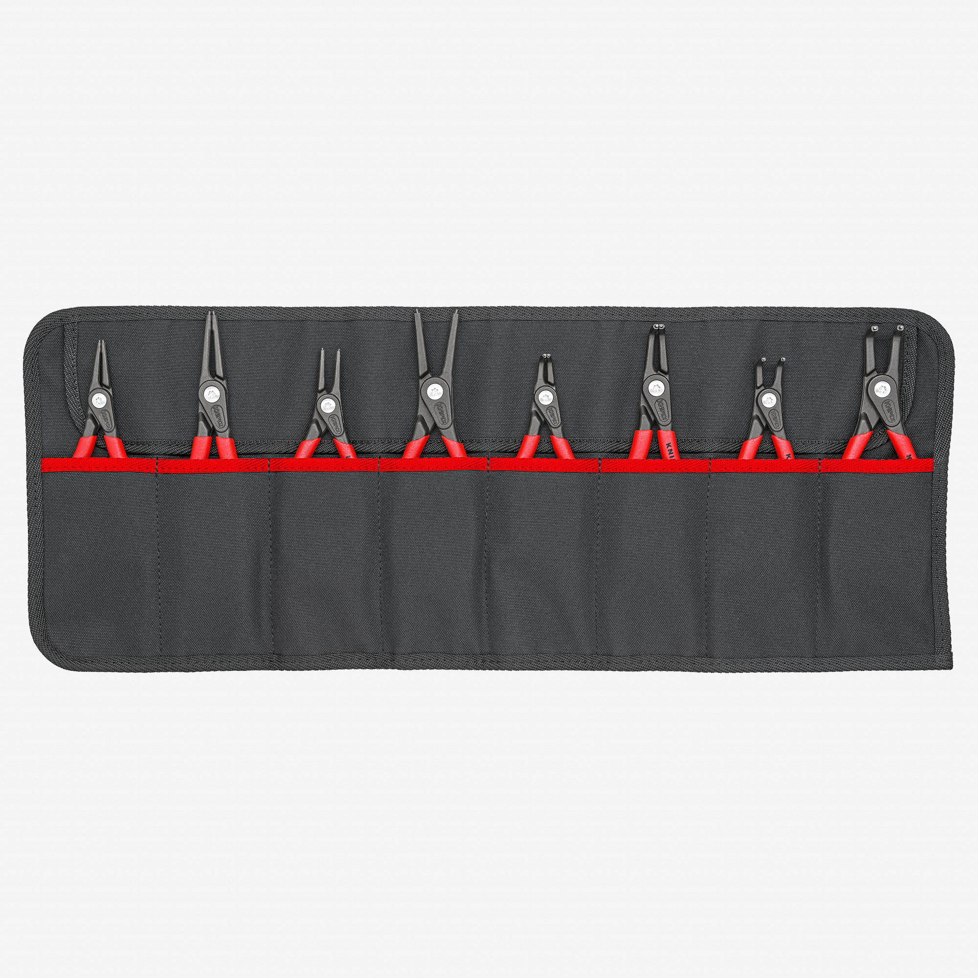 Knipex Precision Circlip Pliers Set in Tool Roll, 8 Pieces - FerreDepot