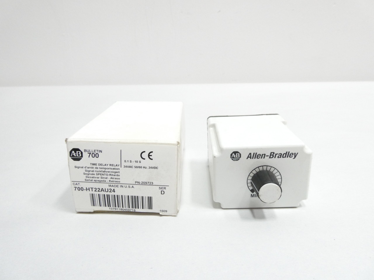 ALLEN BRADLEY 700-HT22AU24 0.1-10SEC 24V-AC 24V-DC TIME DELAY RELAY ...