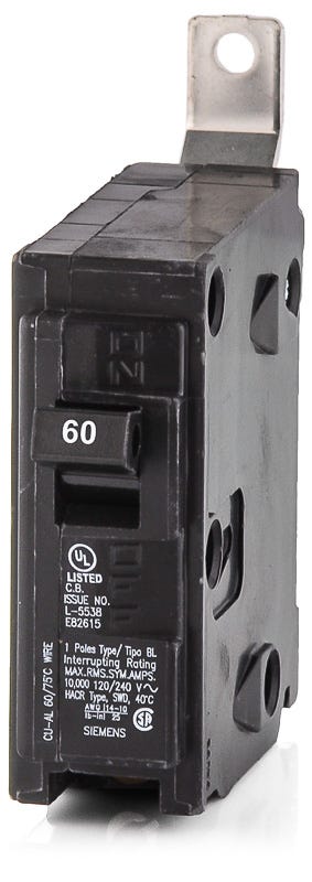 Siemens B160 1 Pole Circuit Breaker - FerreDepot