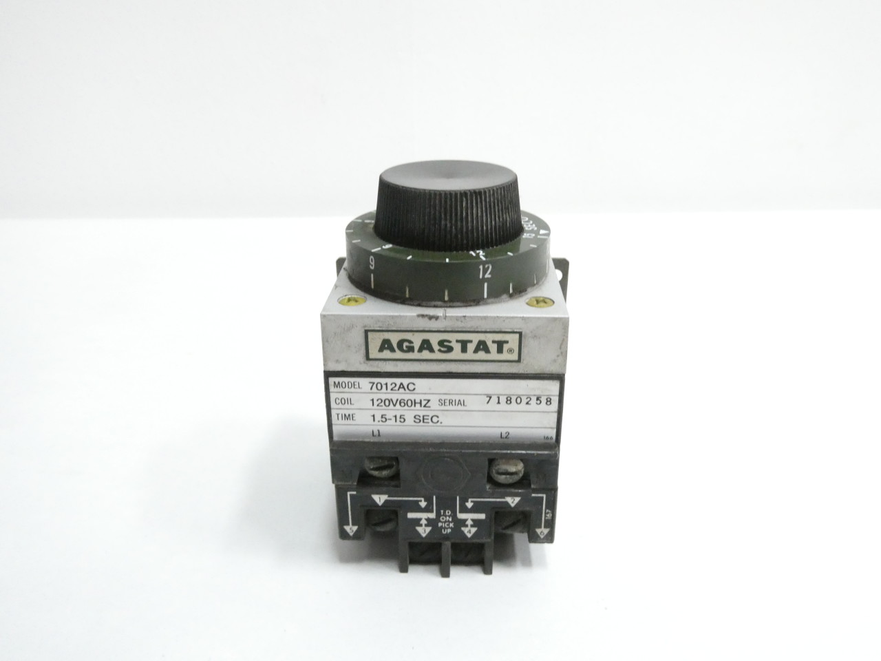 AGASTAT 7012AC 1.5-15SEC 120V-AC TIME DELAY RELAY - MRO INDUSTRIAL