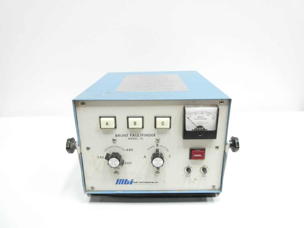 MTI 76 BRUNT FAULTFINDER TEST EQUIPMENT - MRO INDUSTRIAL