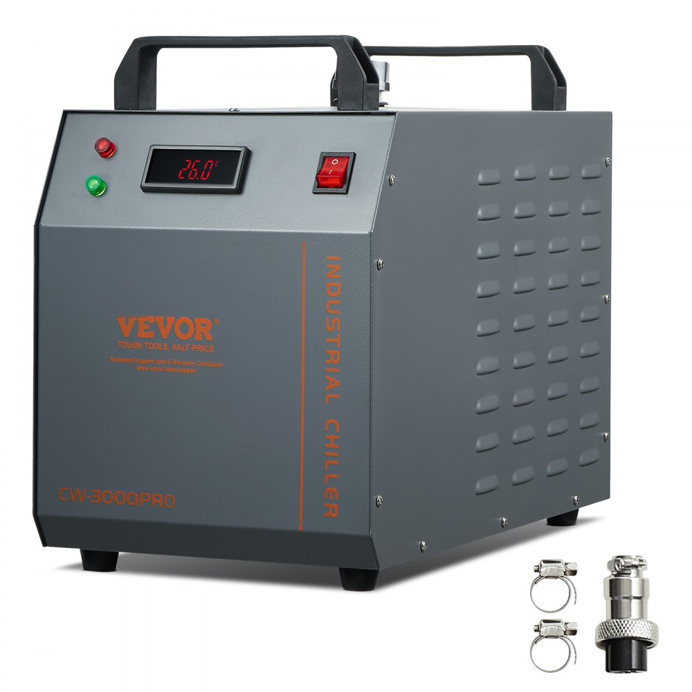 VEVOR Industrial Water Chiller, CW-3000(PRO), 150W Air-Cooled ...