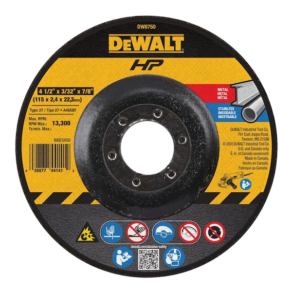 Ruedas de corte y ranurado de alto rendimiento Dewalt - DW8750 ...