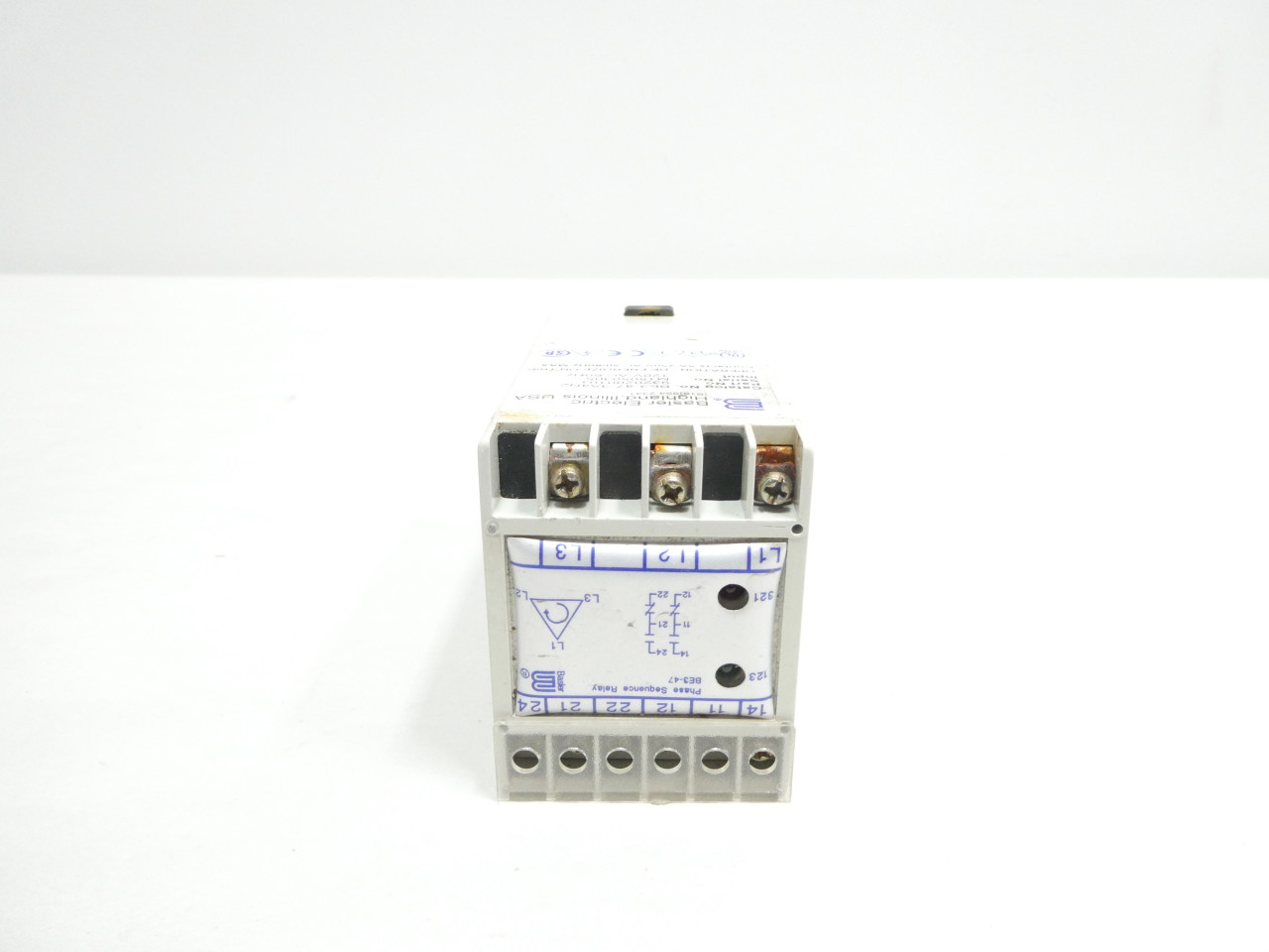 BASLER ELECTRIC BE3-47-3A4N2 PHASE SEQUENCE RELAY SAFETY RELAY - MRO ...