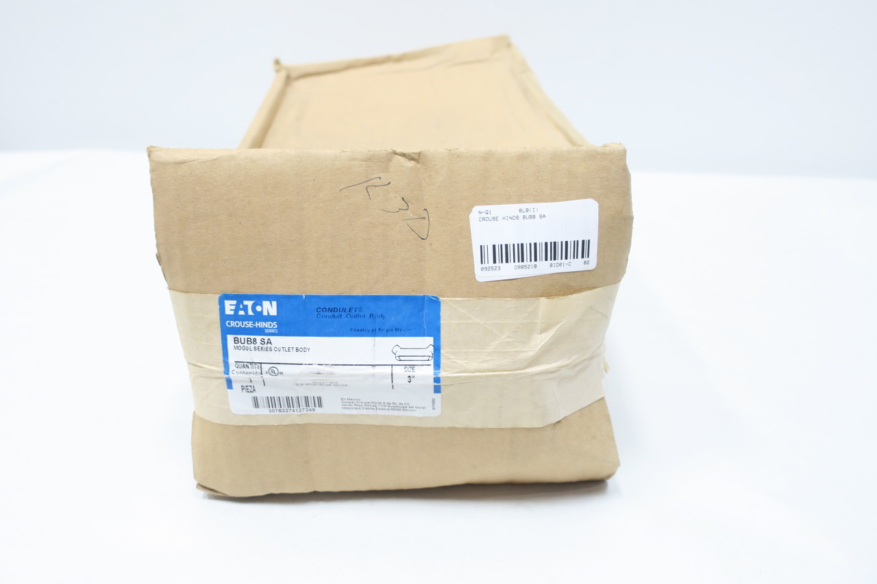 CROUSE HINDS BUB8 SA CONDULET MOGUL SERIES ALUMINUM 3IN CONDUIT OUTLET ...