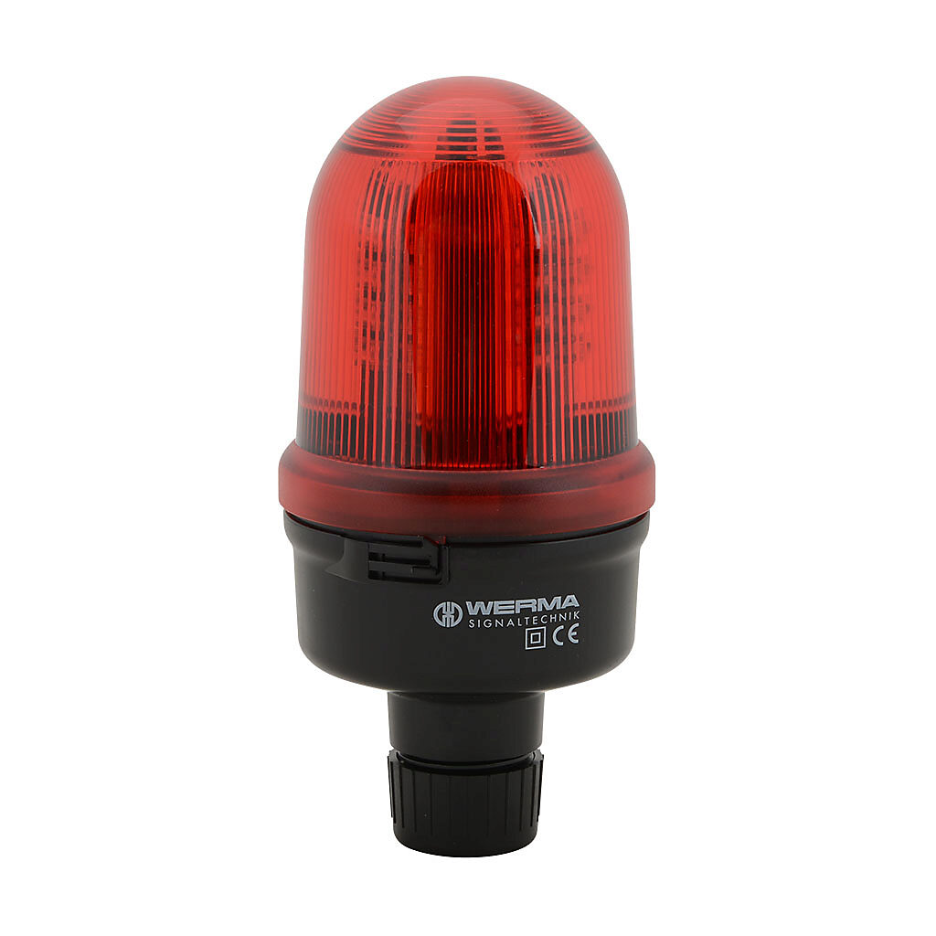 82910755 - WERMA LED industrial signal beacon, 98mm, red, permanent or ...