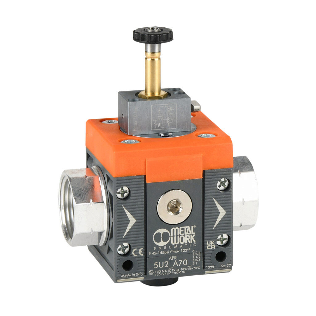 5U26A706 - Metal Work soft start valve, 3-port (3-way), 2-position ...