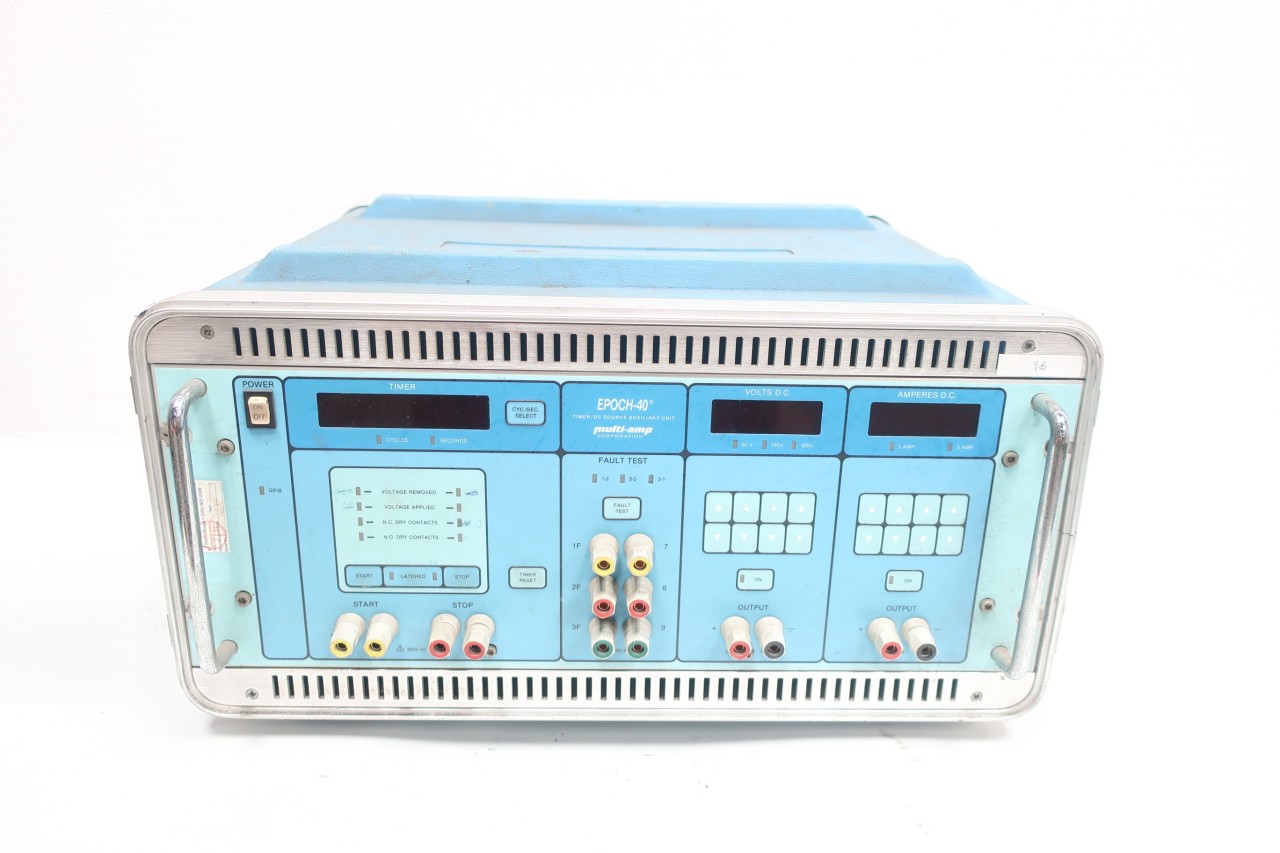MULTI-AMP EPOCH-40 DC RELAY TEST SET 115V-AC TEST EQUIPMENT - MRO ...