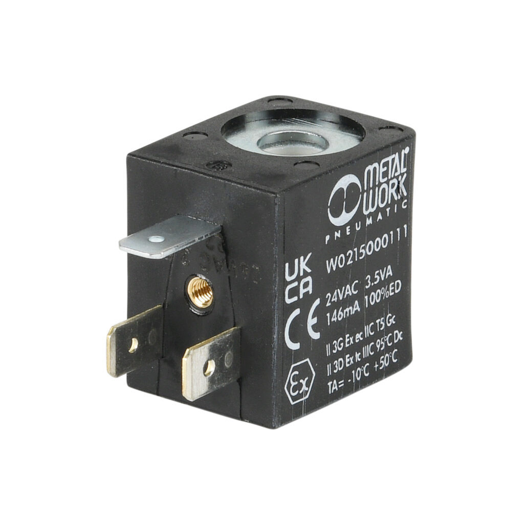 88257G6 - Metal Work solenoid coil, 24 VAC, 3.5VA, 11mm DIN style ...