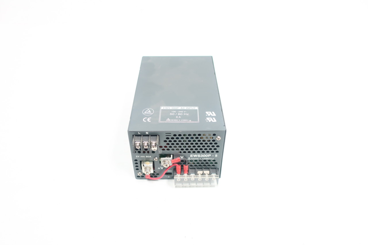 NEMIC LAMBDA EWS 300P-5 100-240V-AC 60A AMP 5V-DC AC TO DC POWER SUPPLY - MRO INDUSTRIAL