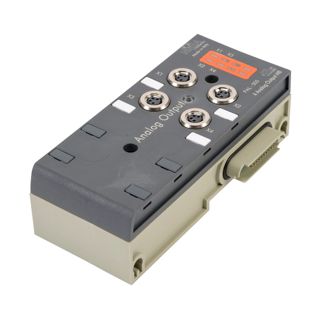 PAL-S05 - NITRA pneumatic automation link (PAL) analog output module, 4-channel, current/voltage ...