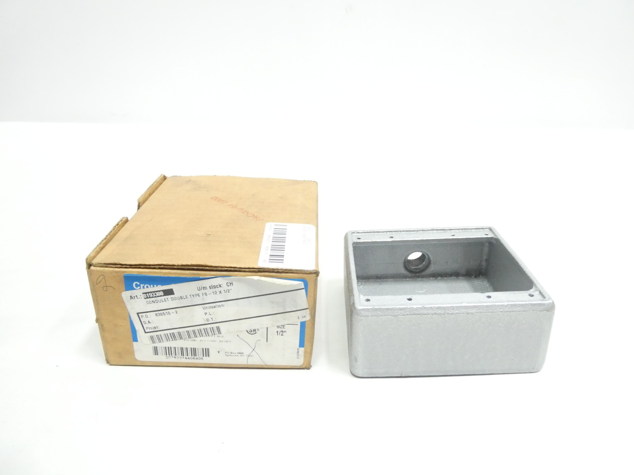 CROUSE HINDS FS12 CONDULET 1/2IN CONDUIT OUTLET BODIES AND BOX - MRO ...