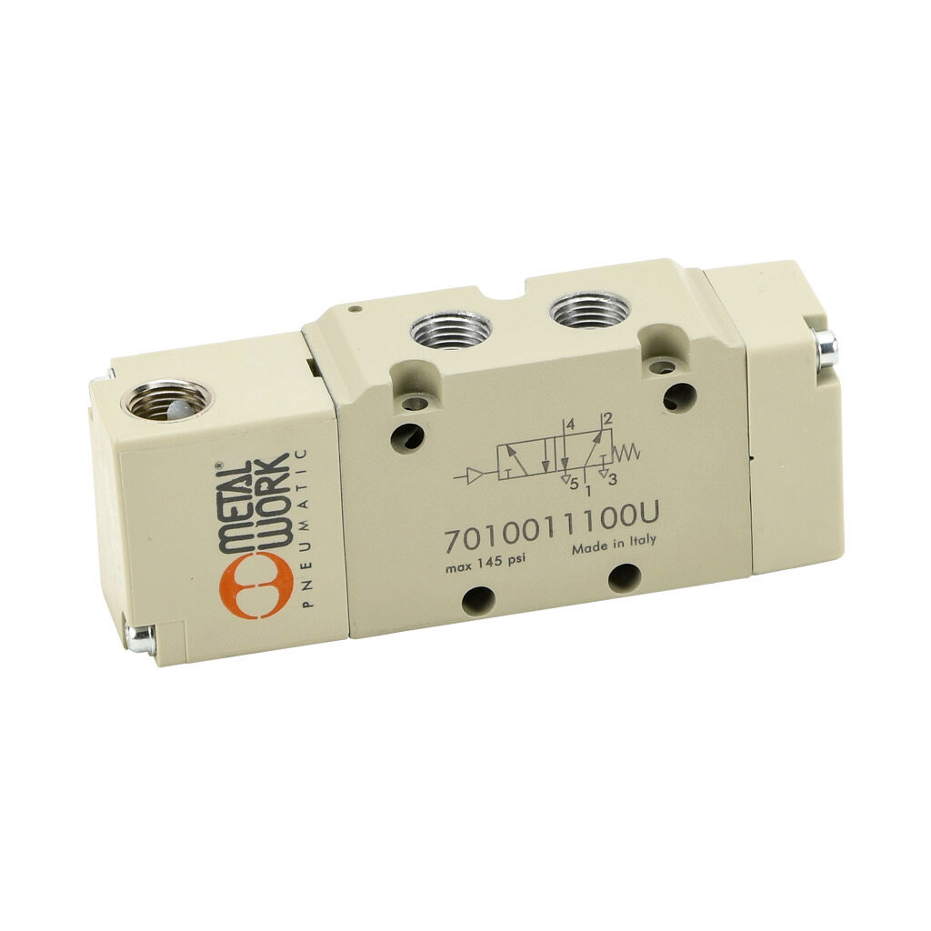 7010011100U - Metal Work pilot valve, 5-port (4-way), 2-position ...