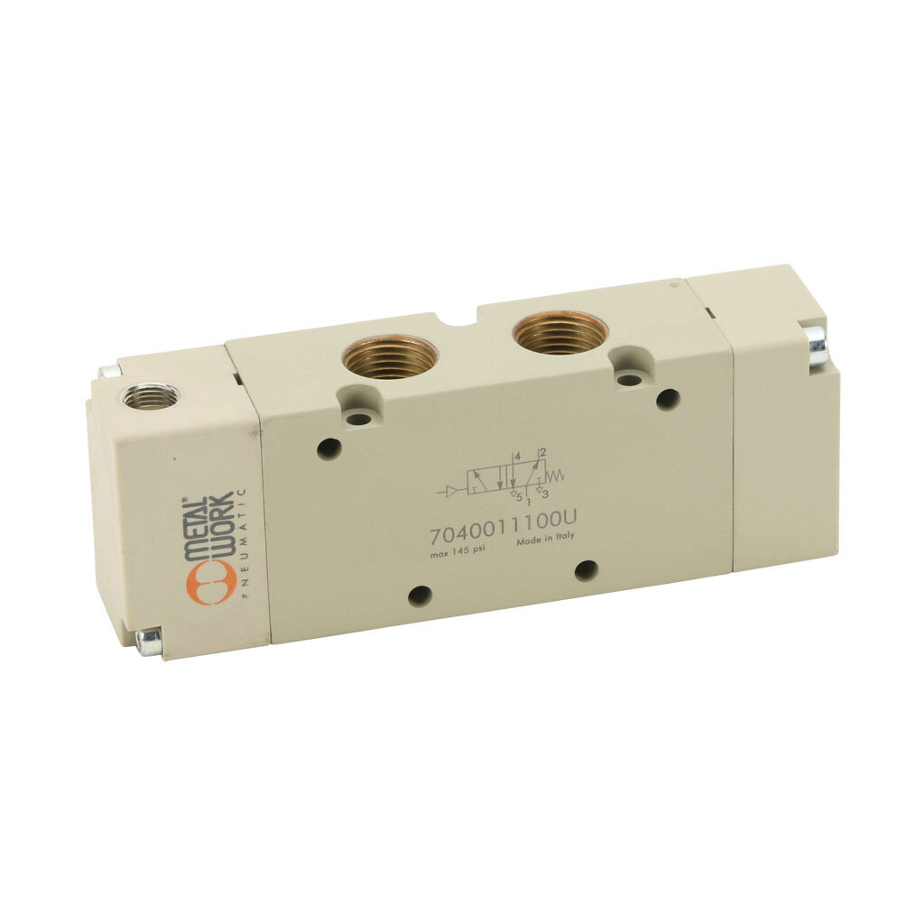7040011100U - Metal Work pilot valve, 5-port (4-way), 2-position ...
