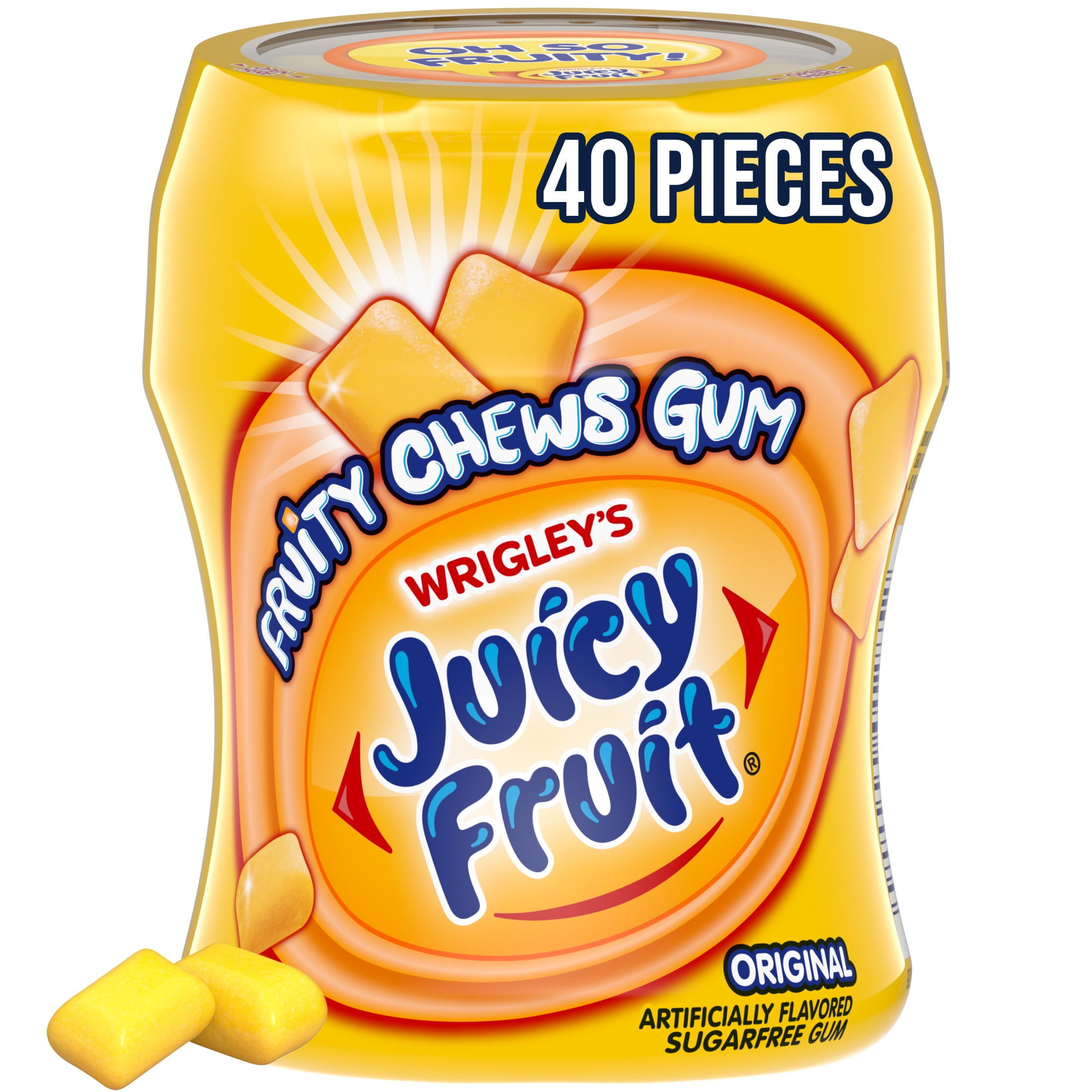 Chicle Juicy Fruit Original - Botella de 40 piezas - MrSnack