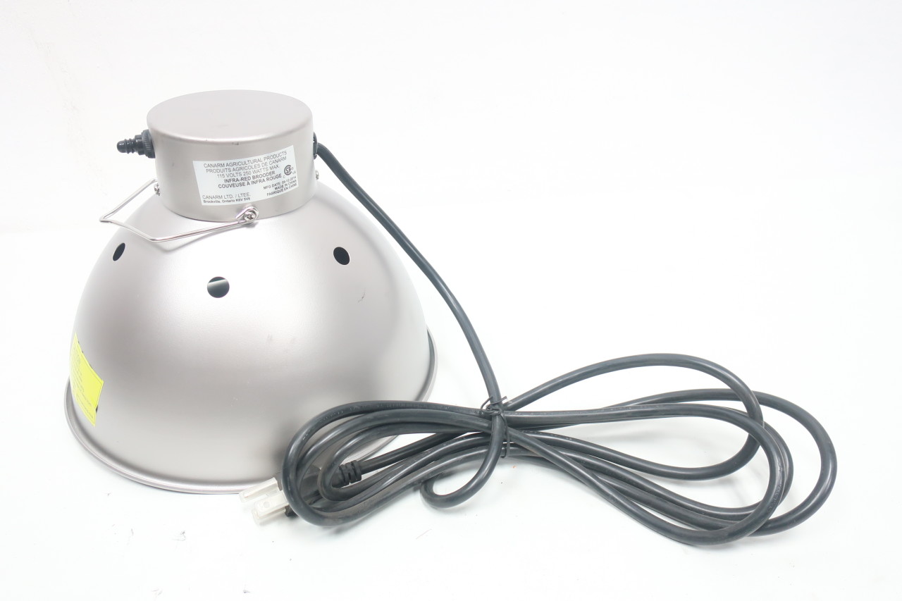 CANARM HLC-S INFRA RED BROODER HEAT LAMP LIGHT FIXTURE - MRO INDUSTRIAL